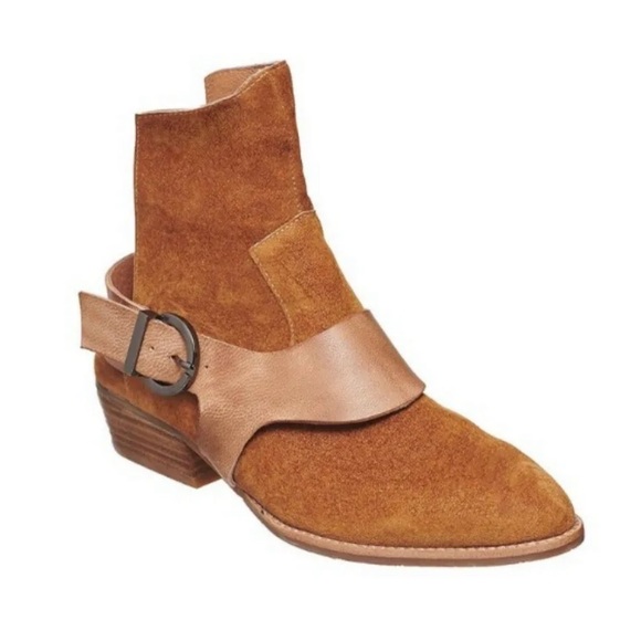 Antelope | Shoes | Antelope Bootie Suede Slingback Ankle Boots Camel ...